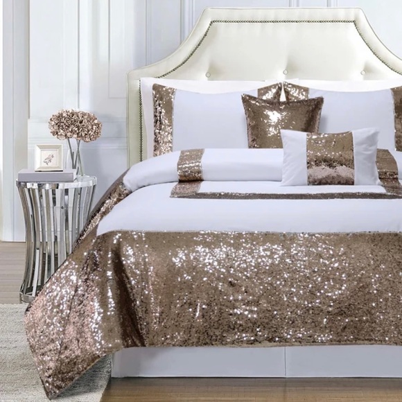 Bedding | Glitter Flip Sequins Comforter Set | Poshmark